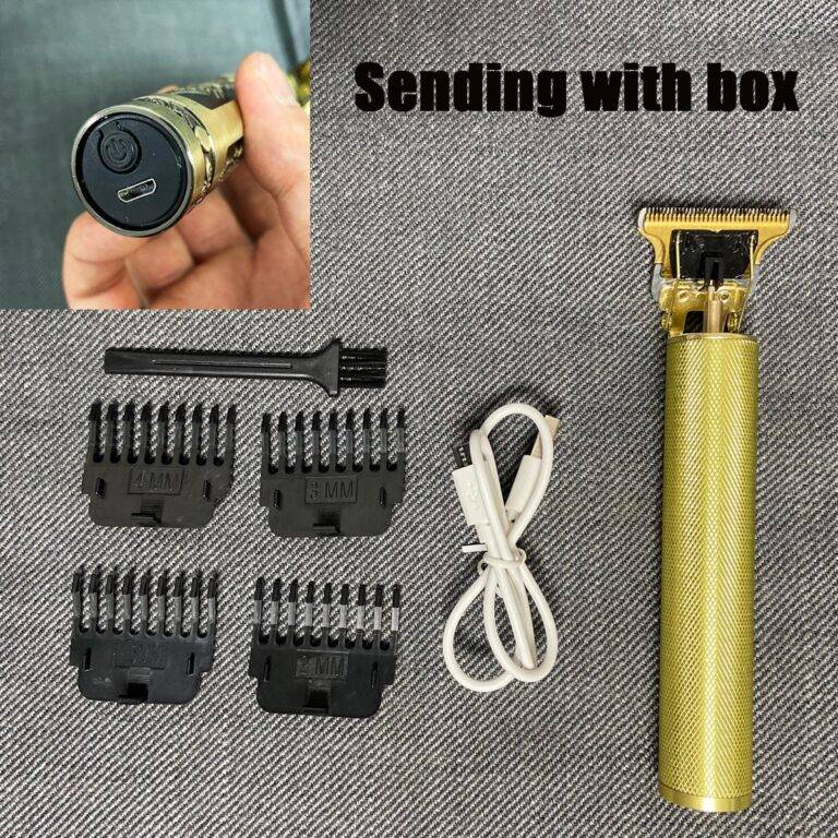 2020 USB T9 Hair Clipper Professional Electric hair trimmer Barber Shaver Trimmer Beard 0mm Men ...